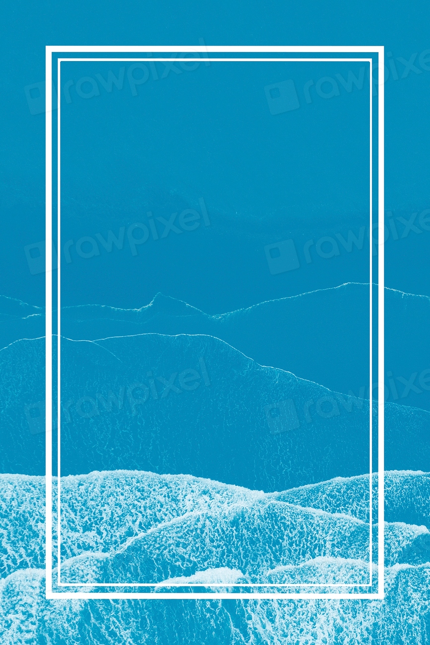 Rectangular frame psd on blue | Free PSD - rawpixel