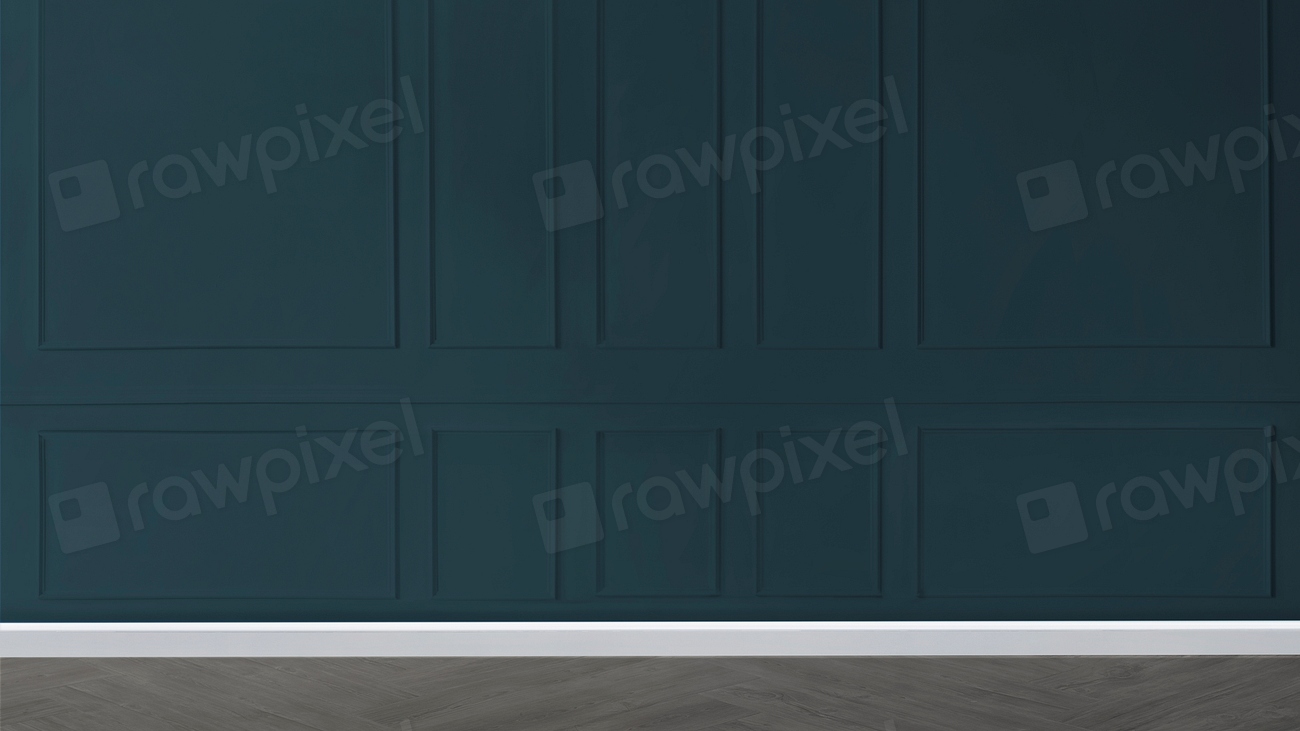 Empty room blue patterned wall | Premium Photo - rawpixel