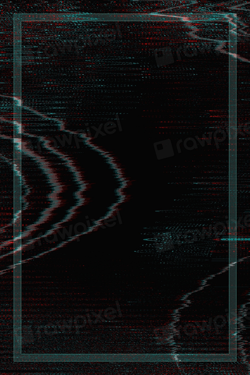 Rectangle frame glitch effect psd | Premium PSD - rawpixel