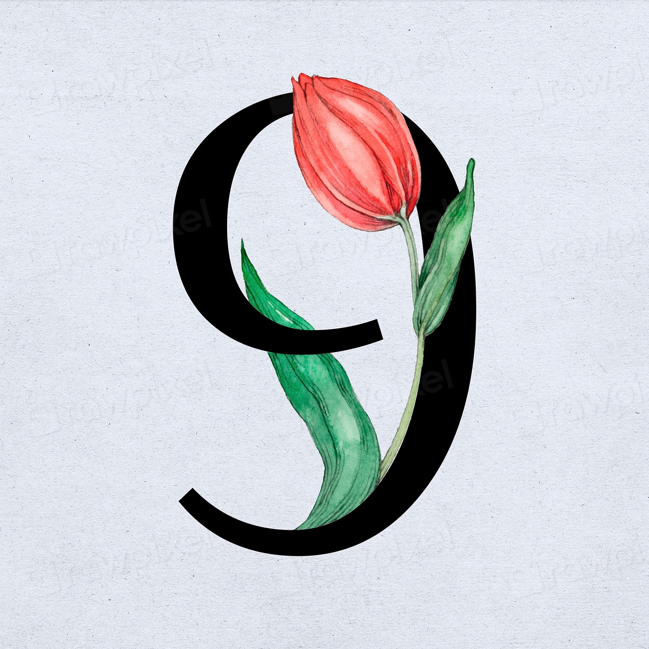 Number nine font vintage typography | Premium Photo - rawpixel