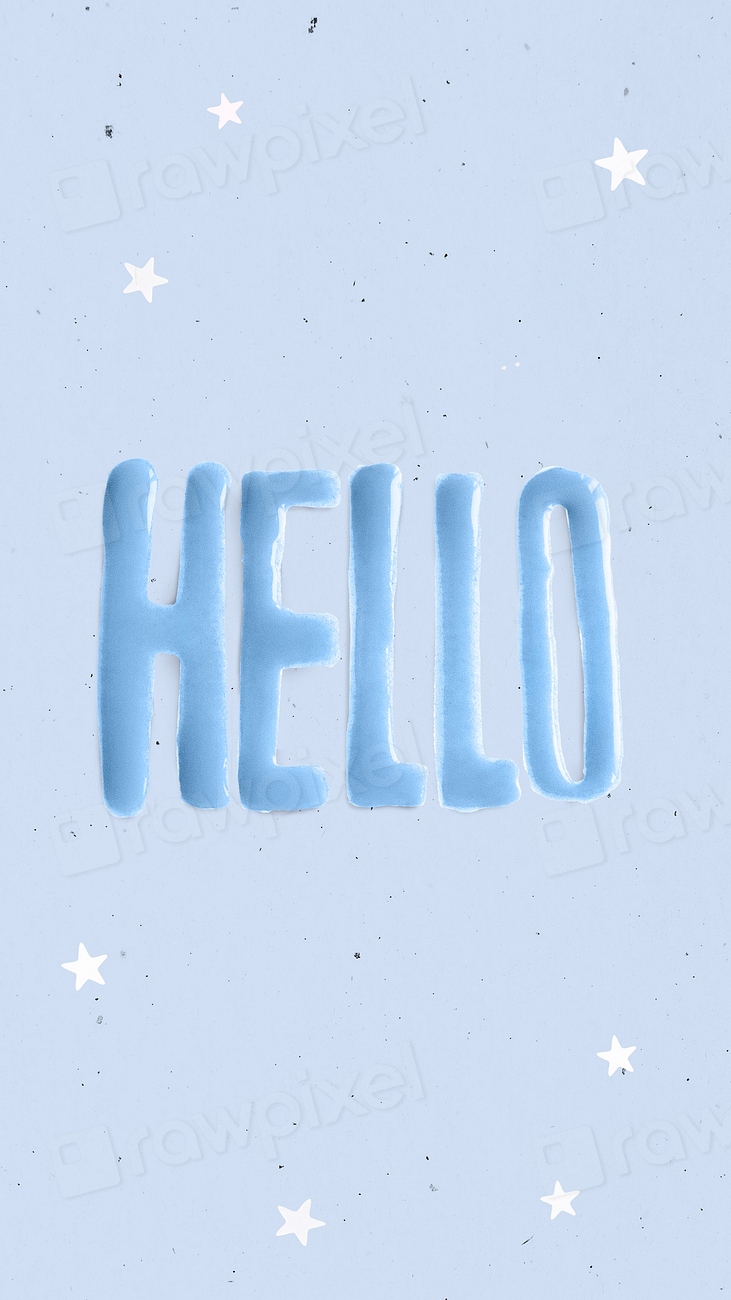 Hello text font typography sparkling | Free Photo - rawpixel