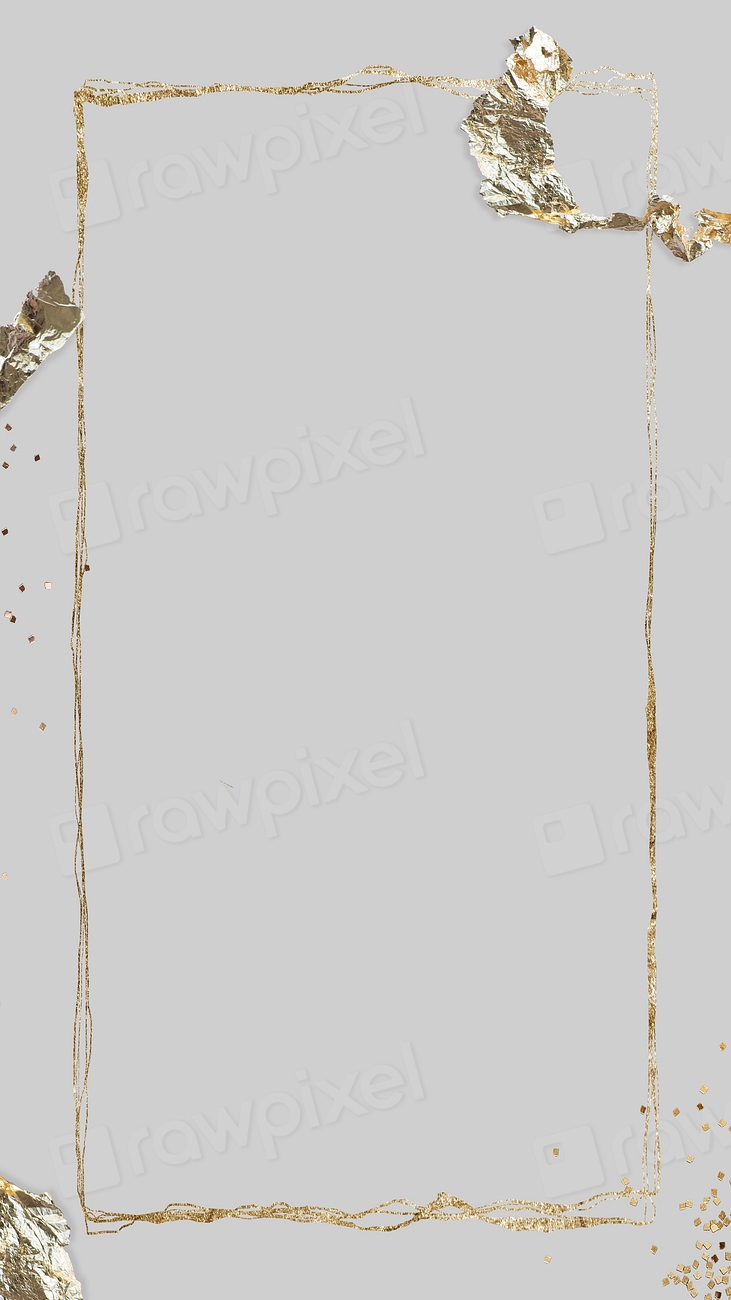 Gold shimmer frame psd gray | Premium PSD - rawpixel