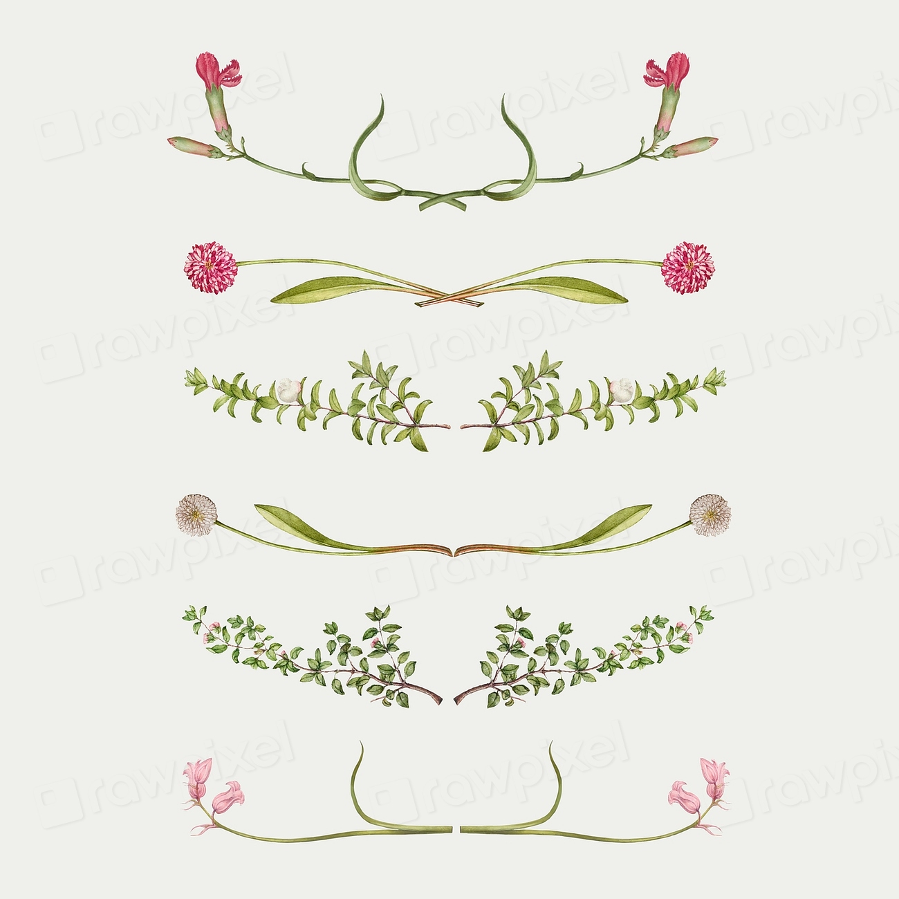 Flower floral flourish design vector | Premium Vector - rawpixel