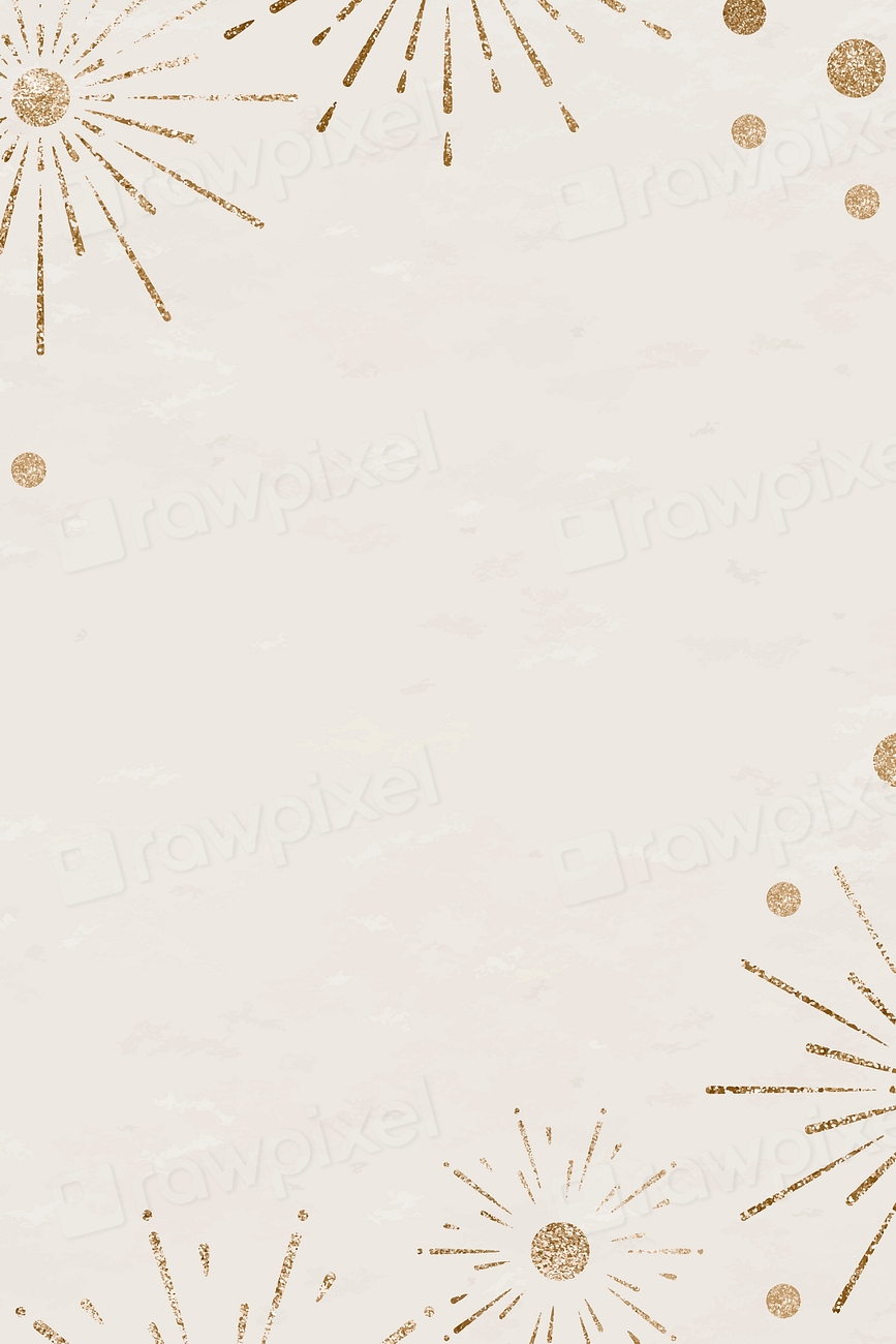 Glittery firework beige background vector | Premium Vector - rawpixel