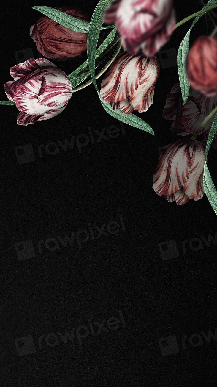 Phone lockscreen with tulip background | Free Photo - rawpixel