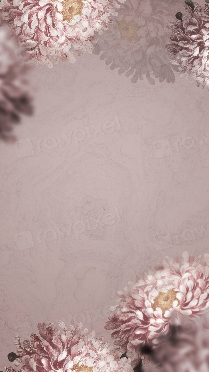 Mobile wallpaper with aster background | Free Photo - rawpixel