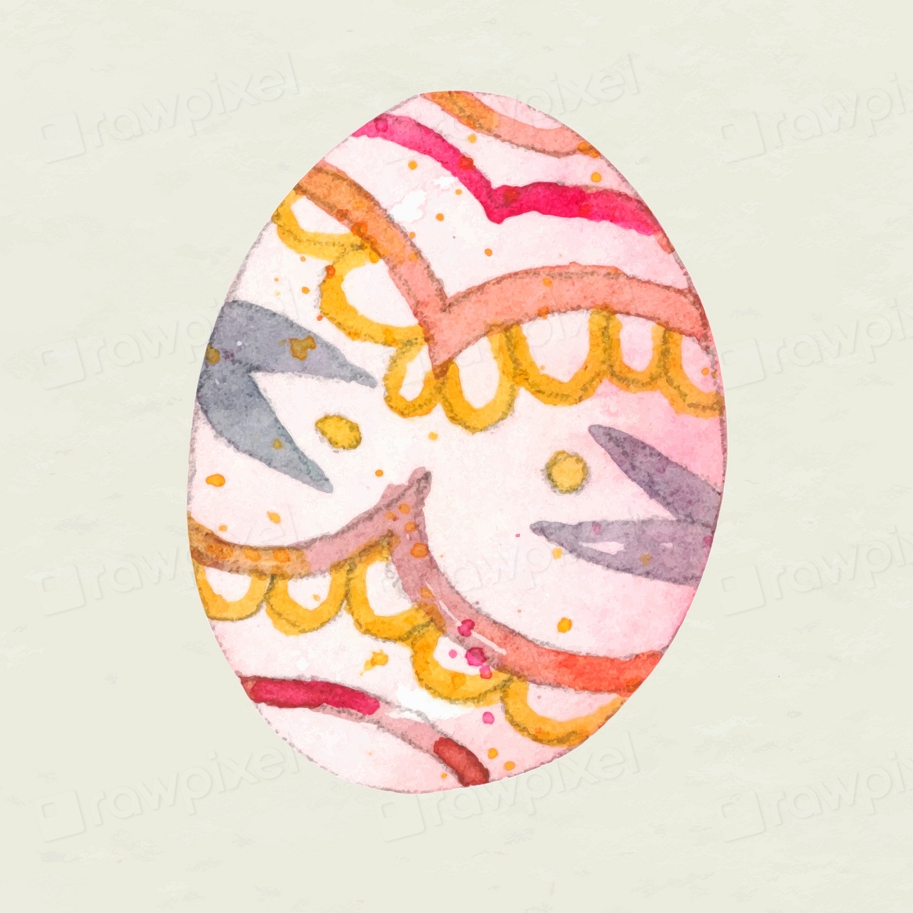 Colorful Easter egg vector design | Premium Vector Illustration - rawpixel