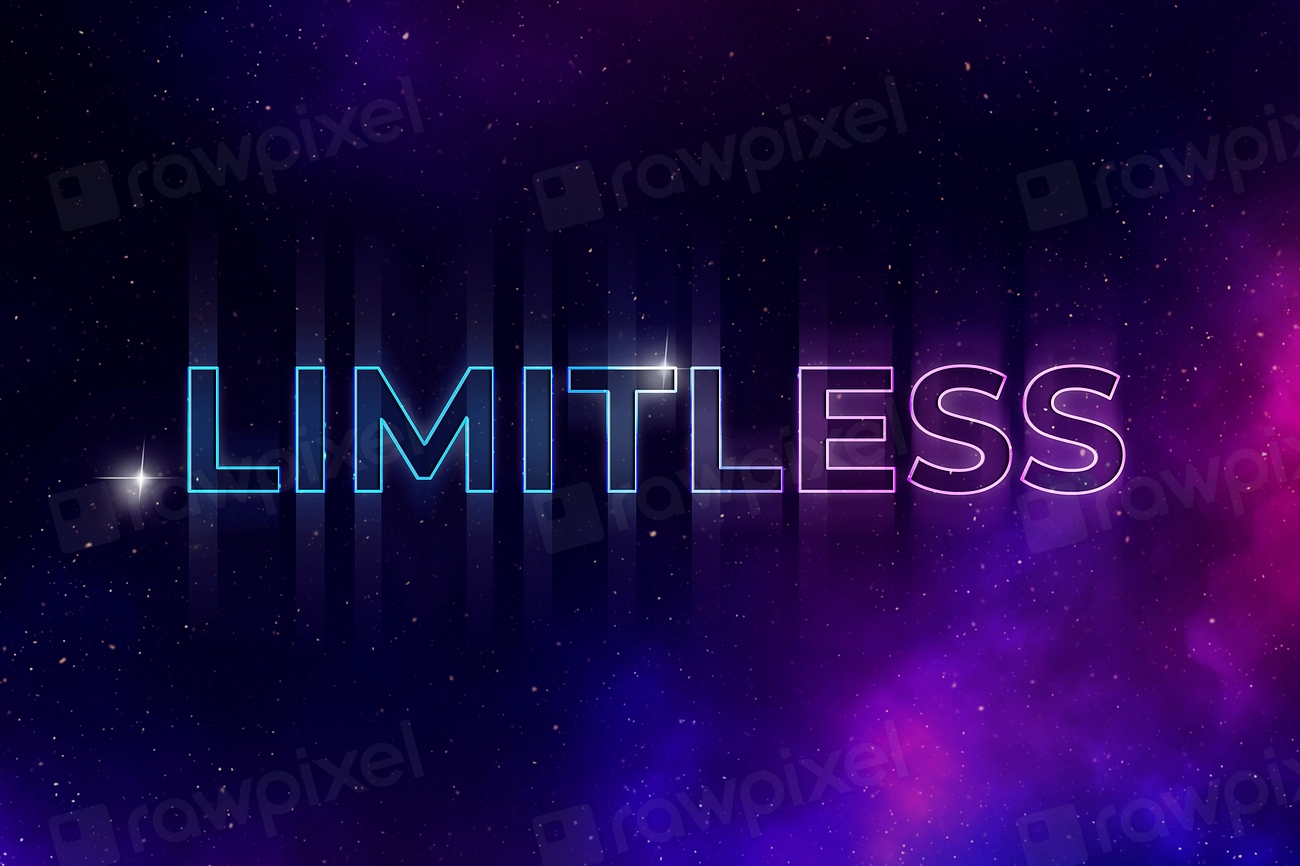 Limitless spectrum style typography galaxy | Premium Photo - rawpixel