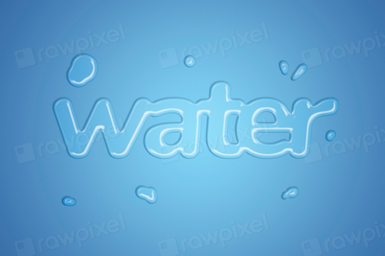 Water typography in water splash | Free Photo - rawpixel