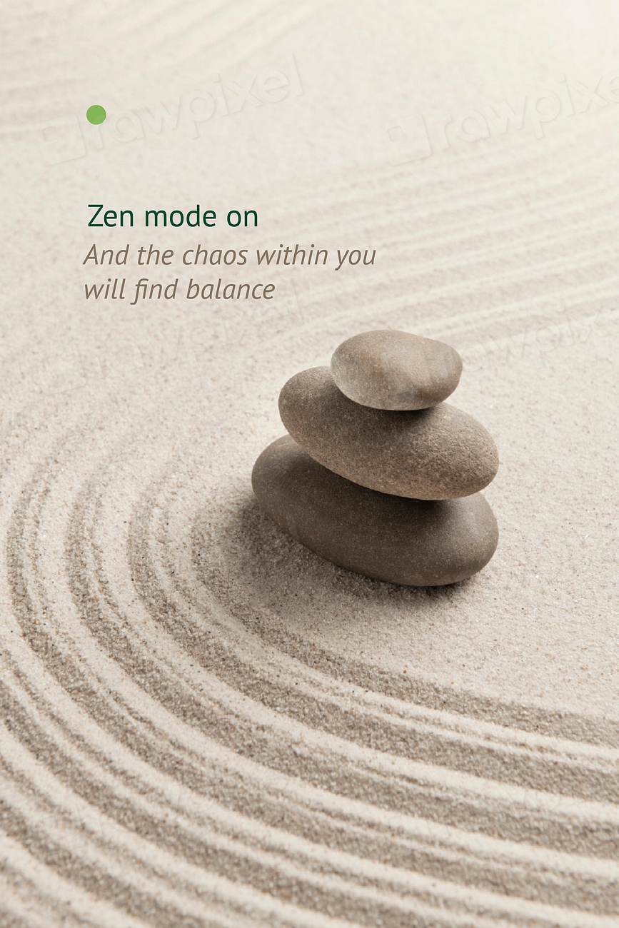 Zen mode wellness template vector | Premium Vector Template - rawpixel