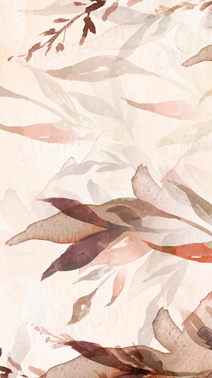 Autumn floral watercolor background vector | Premium Vector - rawpixel