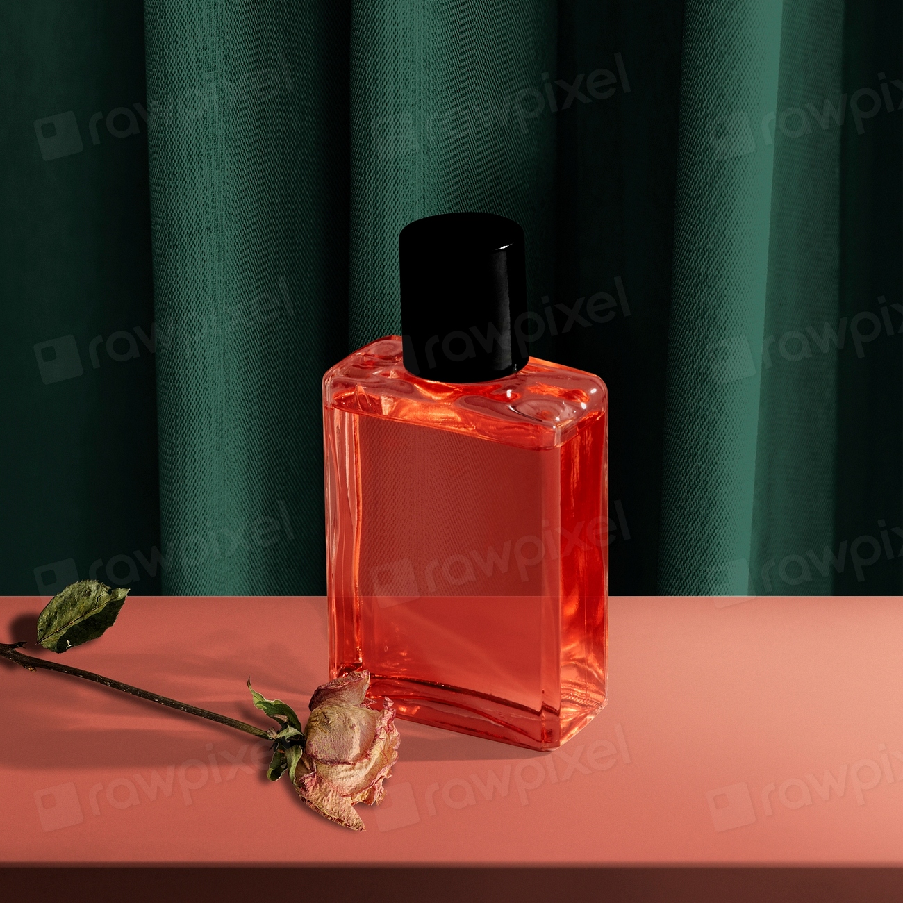 Red perfume bottle, beauty product | Free Photo - rawpixel