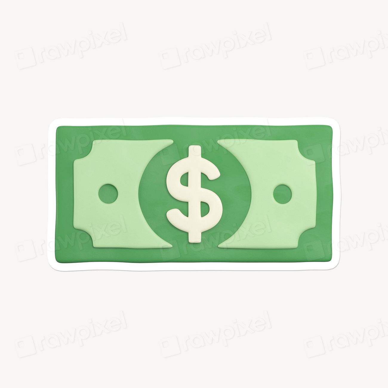 Dollar bill, money, 3D white | Free Photo - rawpixel