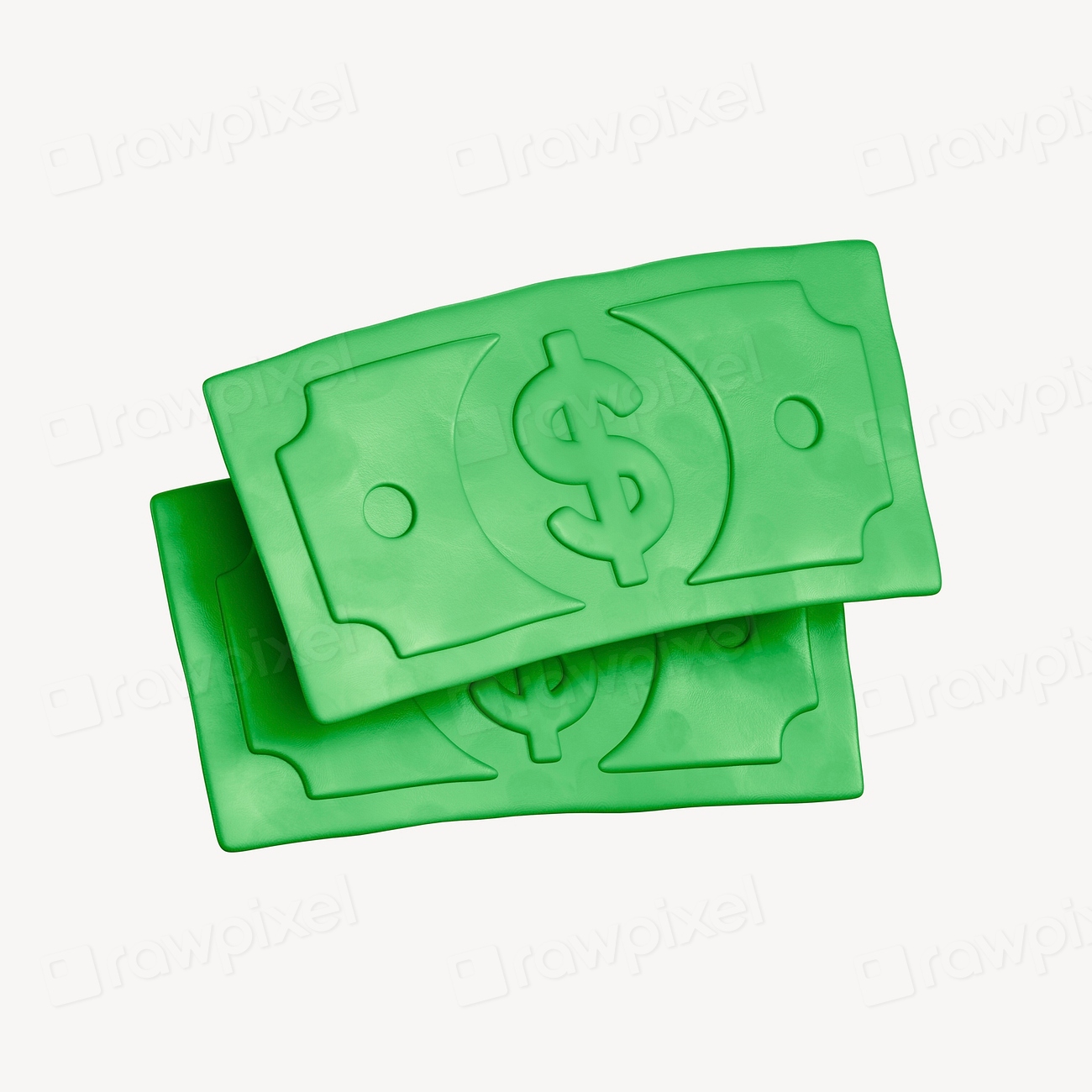 Money icon, 3D clay texture | Premium PSD Illustration - rawpixel