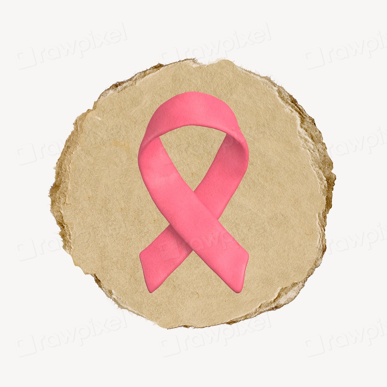 Awareness ribbon, 3D ripped paper | Premium PSD - rawpixel