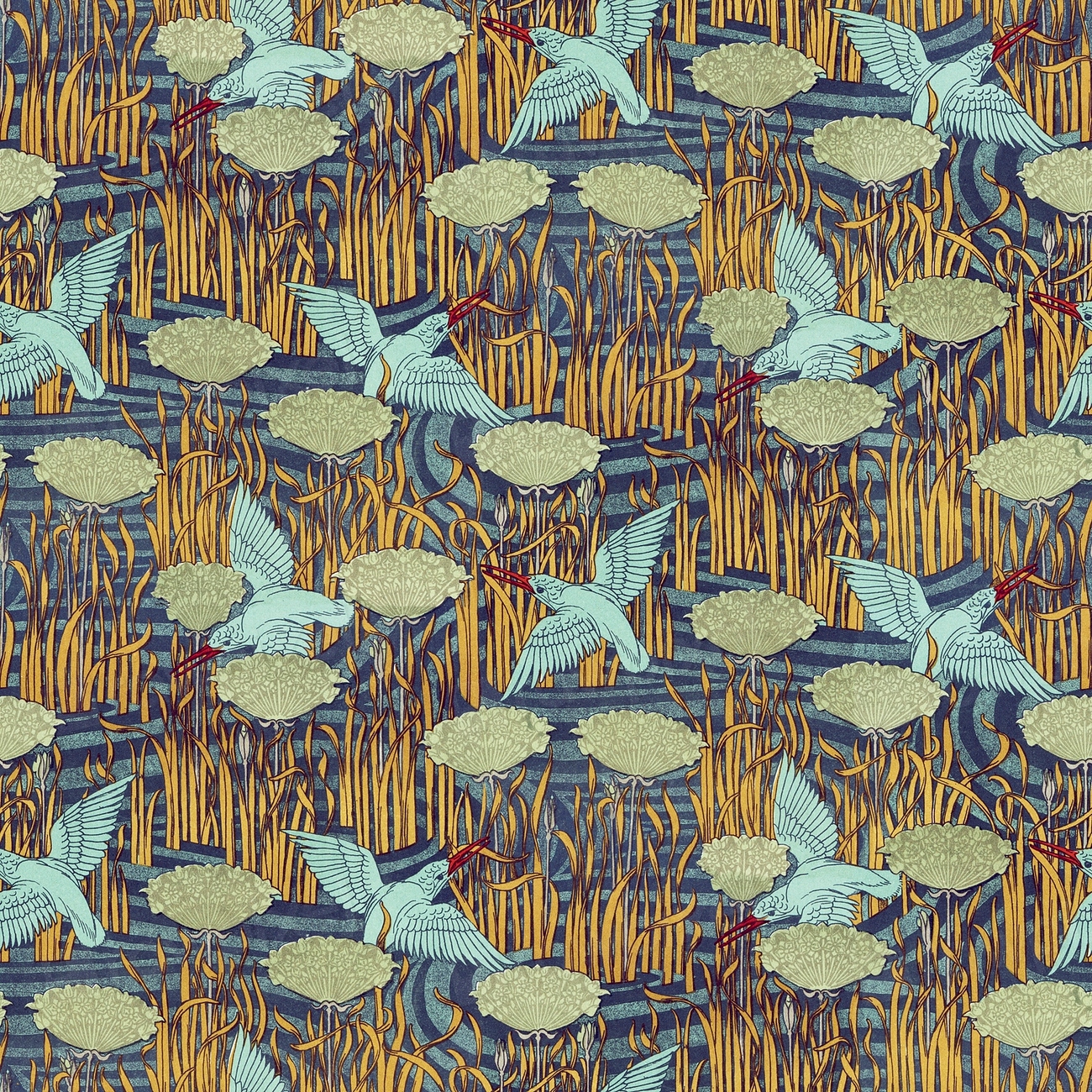 Maurice’s bird pattern background, vintage | Premium Photo Illustration ...
