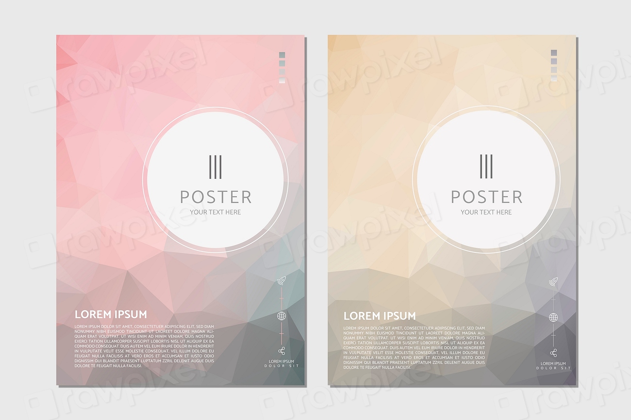 Faded poster designs vector set | Premium Vector - rawpixel