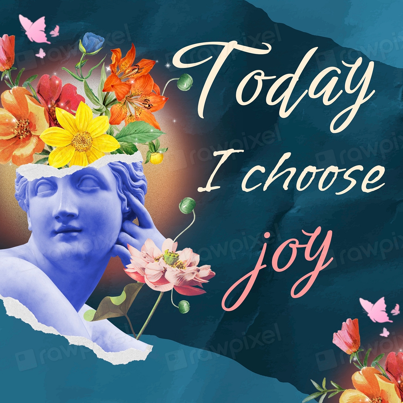 Positive quote Instagram post template, | Premium Vector Template ...