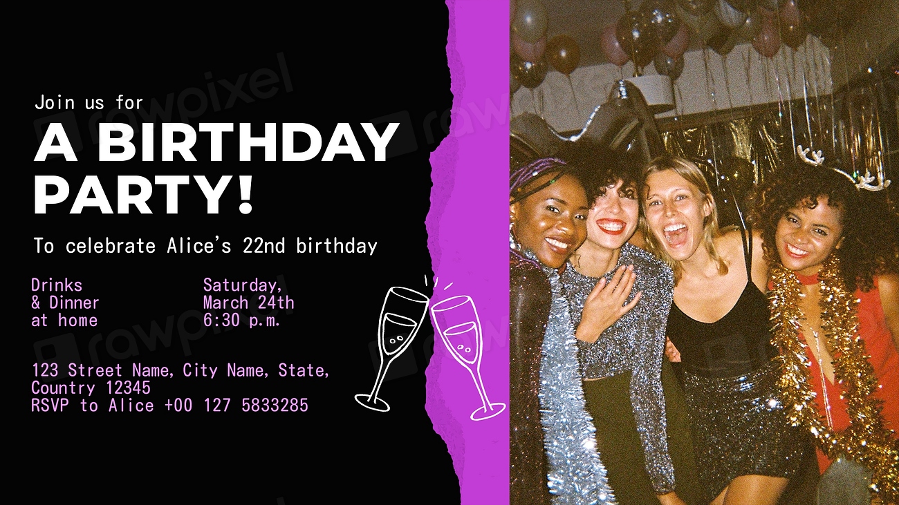 Birthday party PowerPoint template, celebration | Premium PSD Template ...