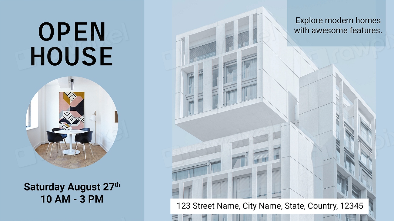 Open house Powerpoint presentation template, | Premium PSD Template ...