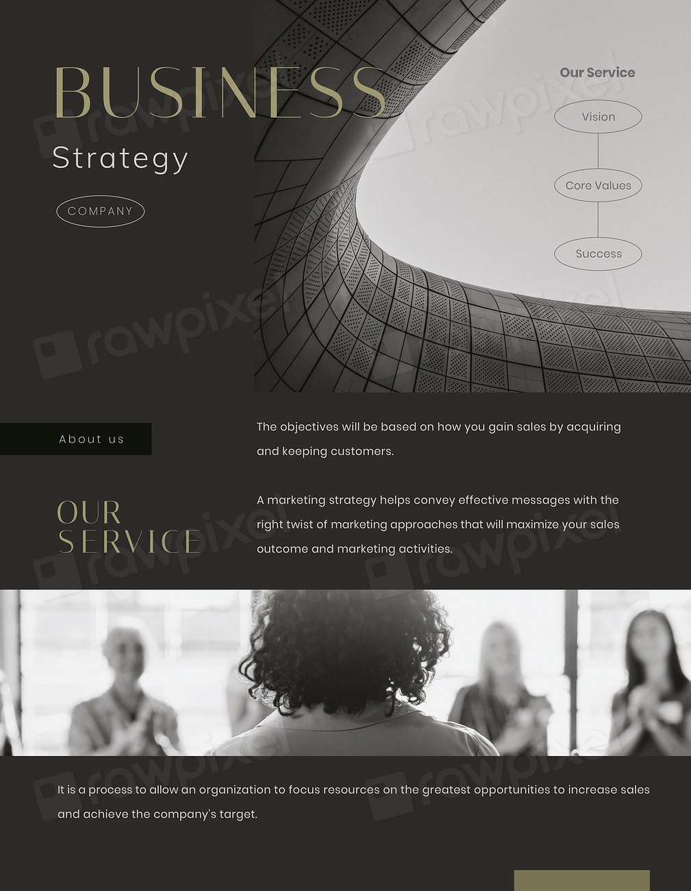Business strategy flyer editable template, | Premium PSD Template ...