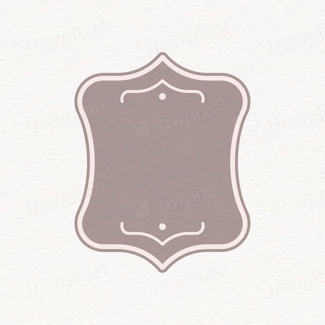 Gray vintage label design vector | Premium Vector - rawpixel