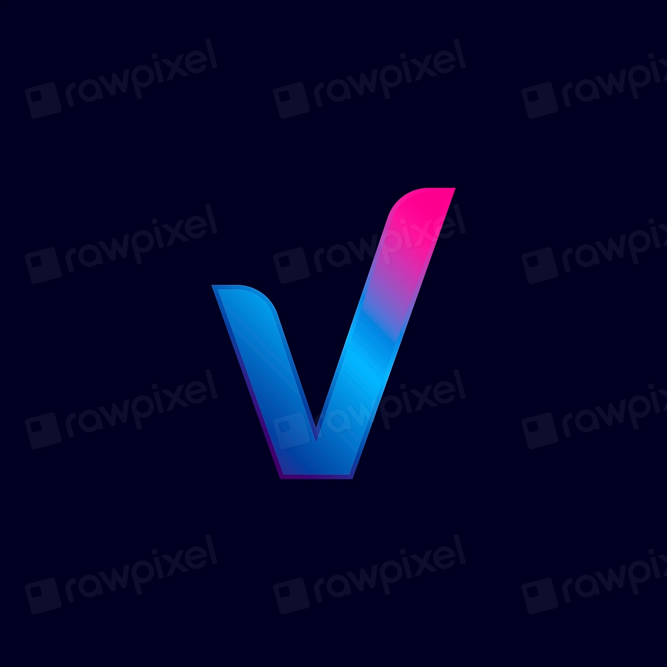 Capital letter V vibrant typography | Premium Vector - rawpixel