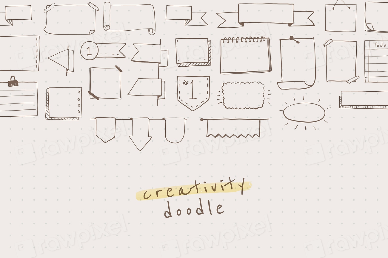 Creative doodle banner design vector | Premium Vector - rawpixel