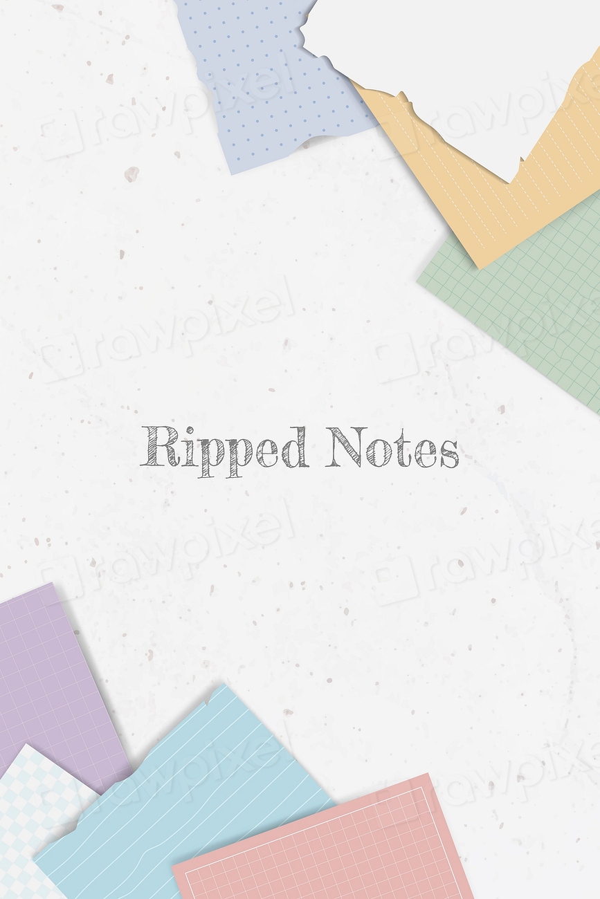 Colorful ripped note collection vector | Premium Vector - rawpixel
