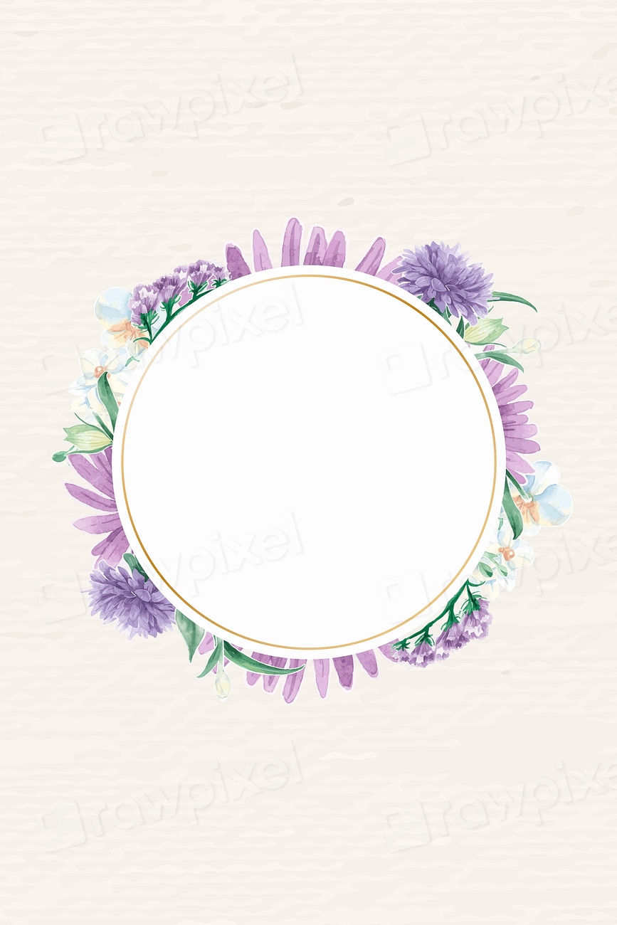 Round gold flower frame vector | Premium Vector - rawpixel