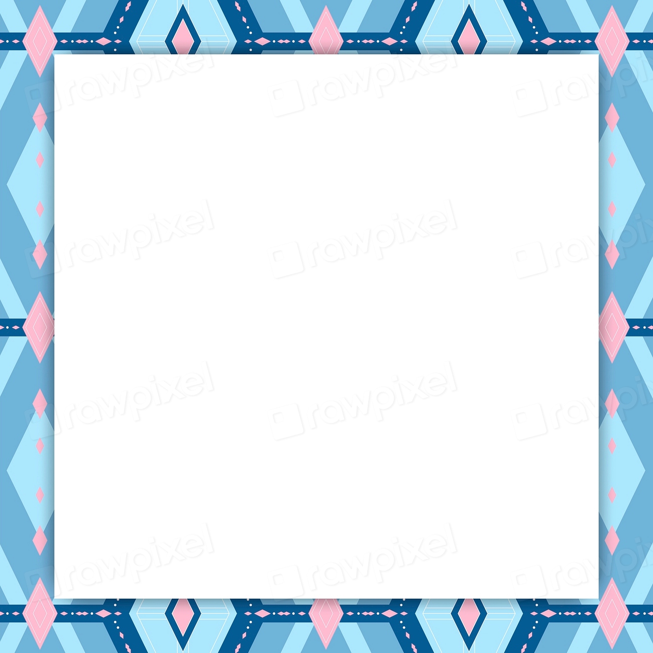 Bright blue geometric seamless patterned | Premium Vector - rawpixel