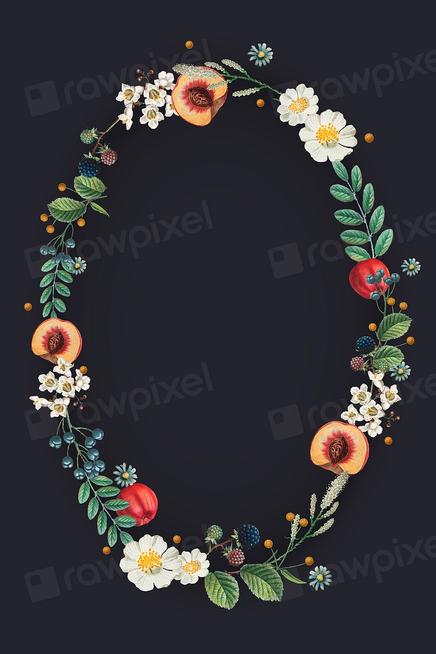 Vintage botanical wreath frame hand | Premium Photo - rawpixel