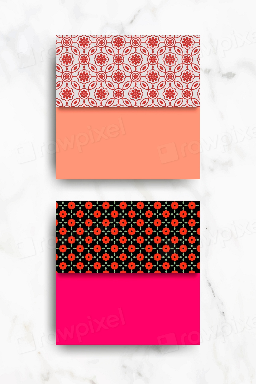 Indian pattern note templates vector | Premium Vector - rawpixel