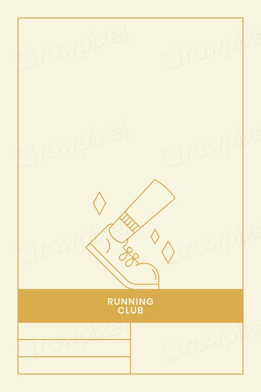 Blank yellow fitness note template | Premium Vector - rawpixel