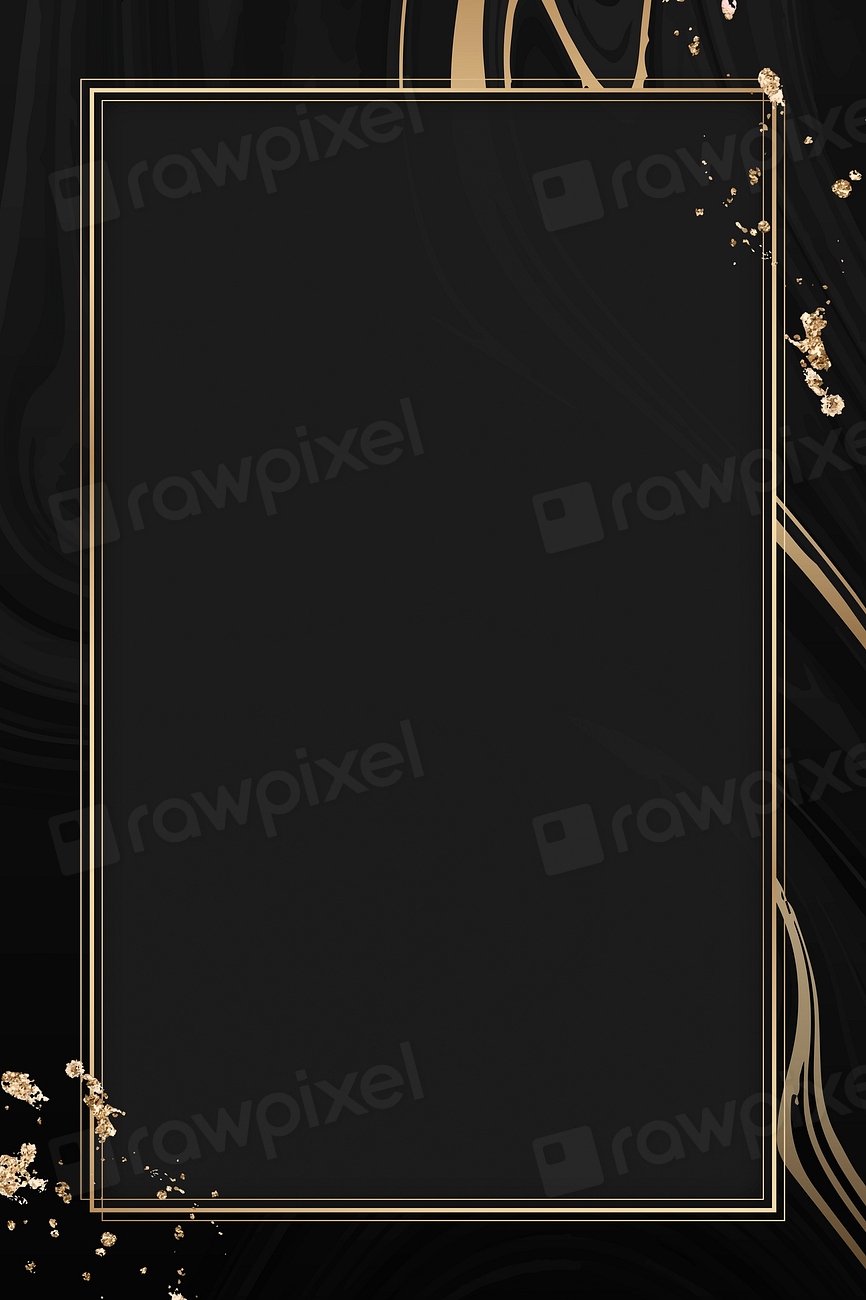 Rectangle gold frame black fluid | Free Photo - rawpixel