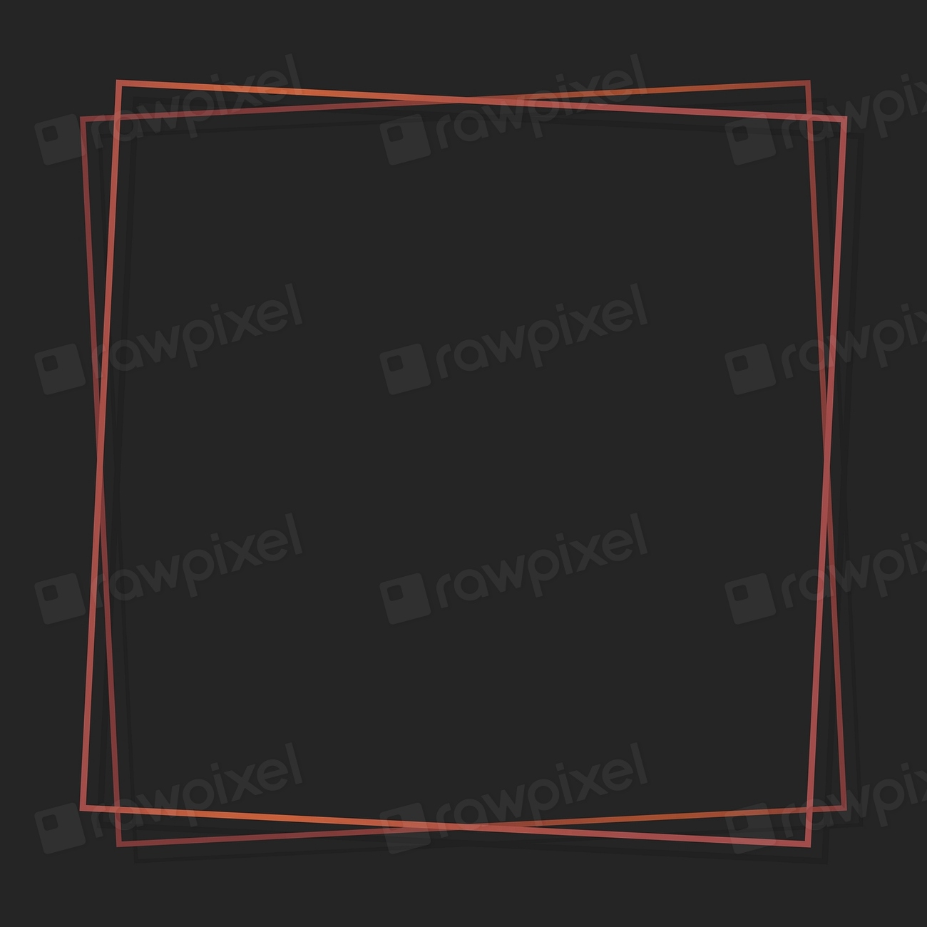 Square bronze frame on dark | Free Vector - rawpixel