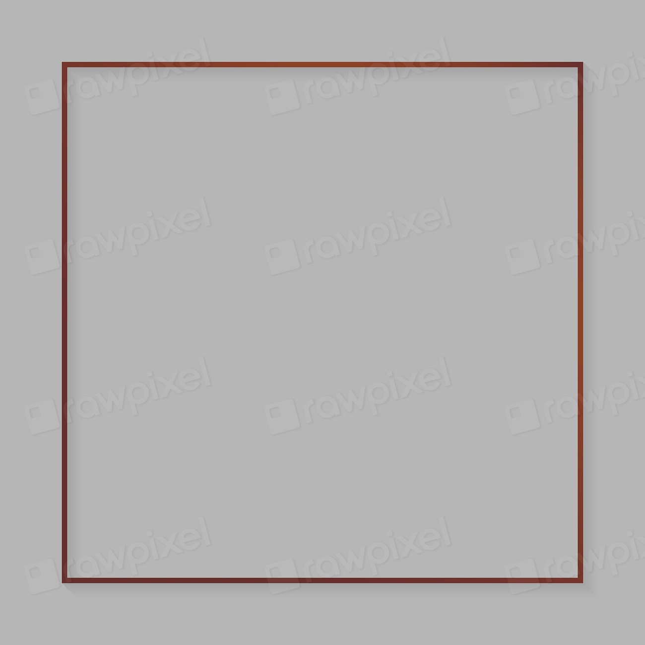 Square bronze frame on gray | Free Vector - rawpixel