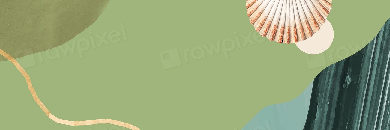 Clam shell pattern green social | Premium Vector - rawpixel
