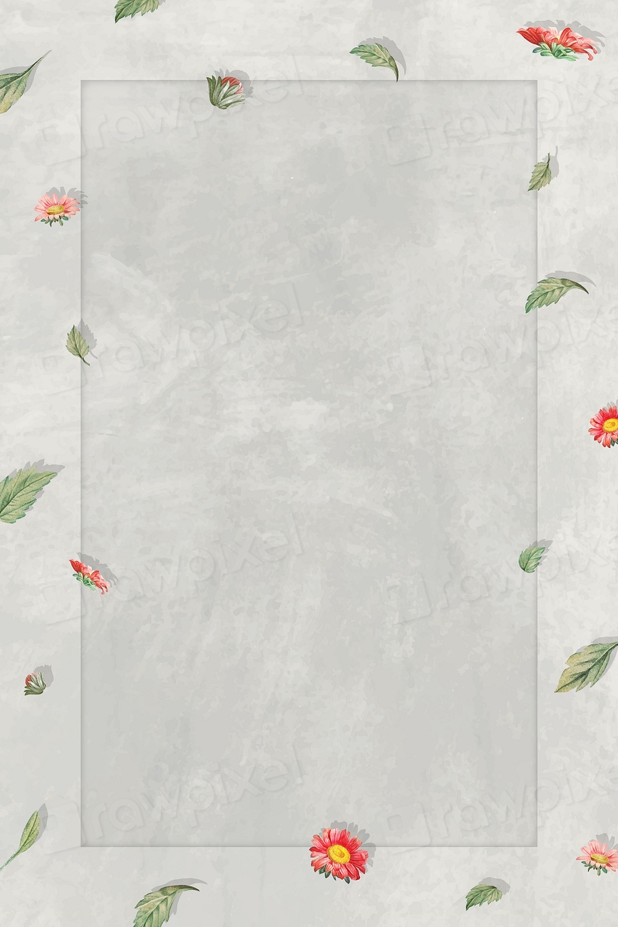 Gerbera daisy pattern frame vector | Premium Vector - rawpixel