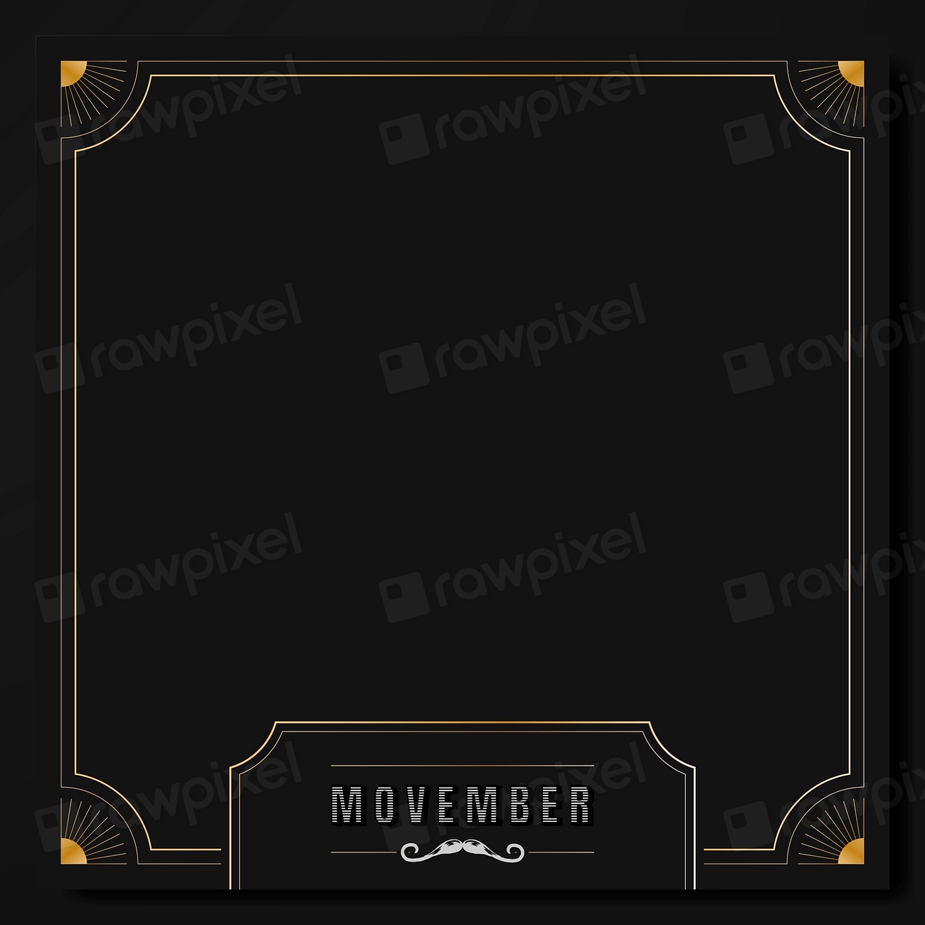 Movember vintage frame design vector | Premium Vector - rawpixel
