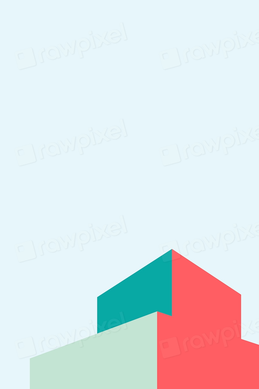 Minimal colorful building design vector | Premium Vector - rawpixel