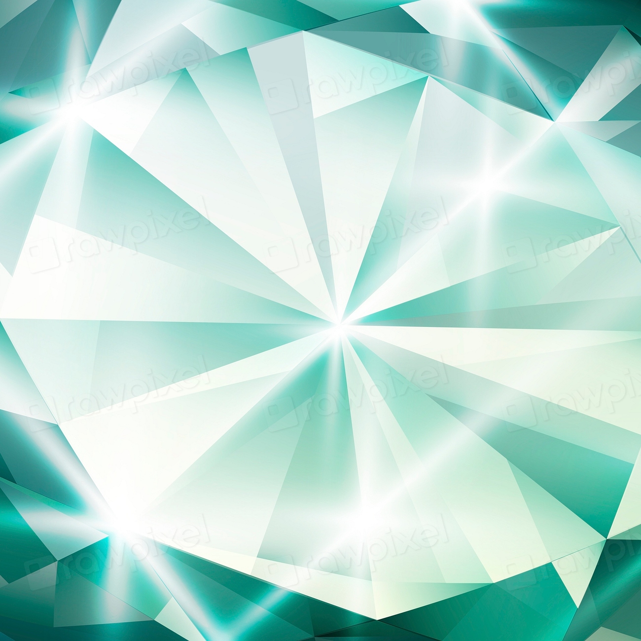 Green crystal gem design vector | Premium Vector - rawpixel