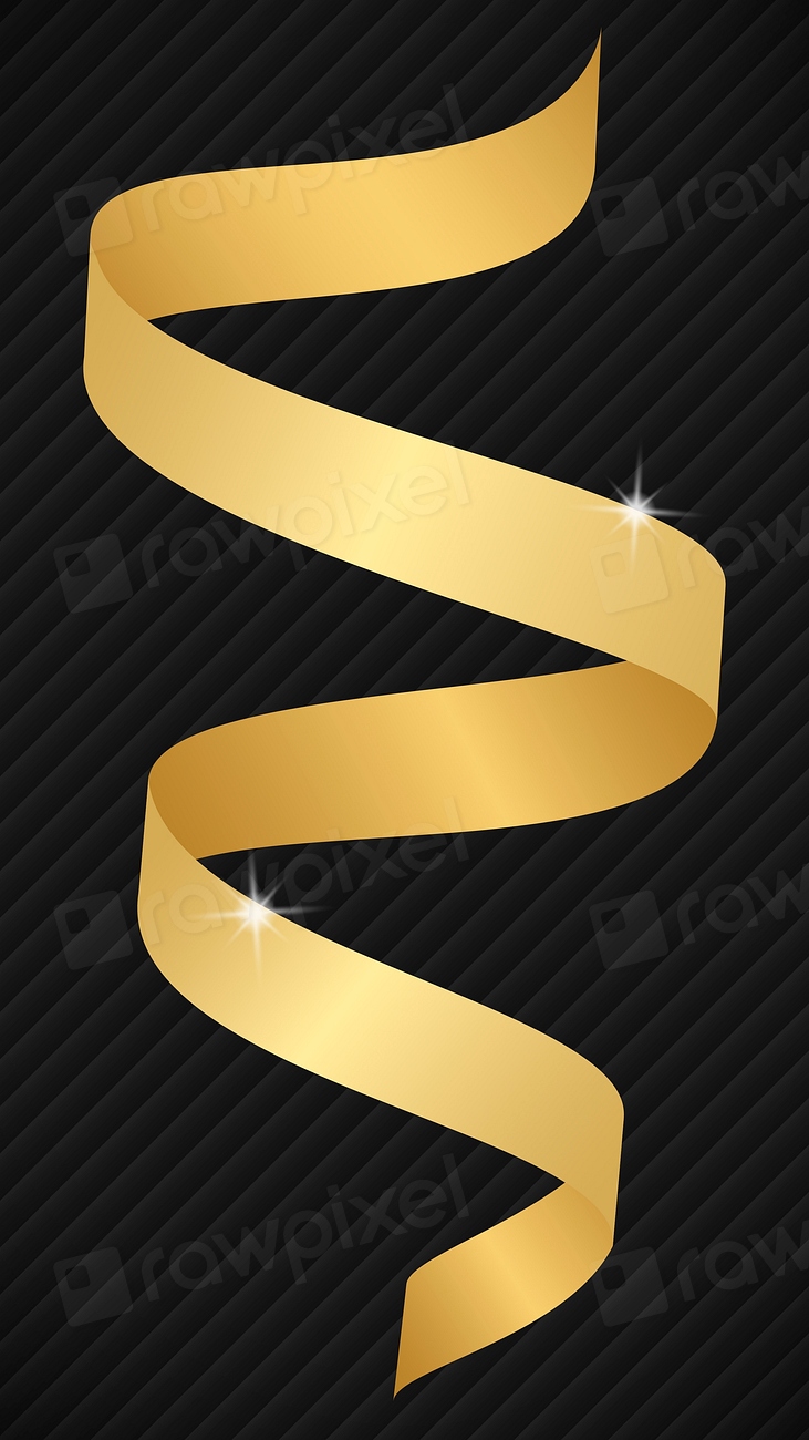 Gold ribbon element illustration | Free Photo - rawpixel