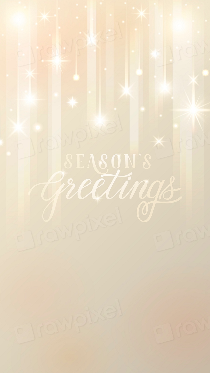 Season's greeting gold card vector | Premium Vector - rawpixel