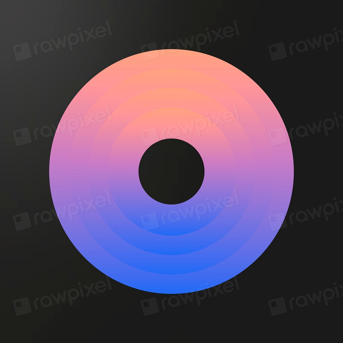 Colorful ring gradient element | Premium PSD - rawpixel