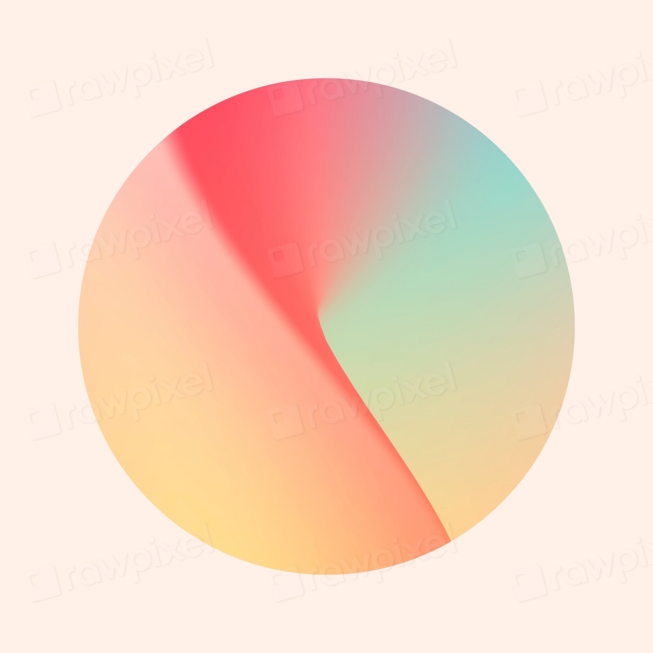 Colorful round gradient element vector | Premium Vector - rawpixel