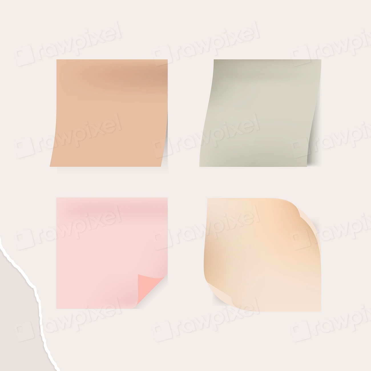 Colorful paper note collection social | Free Vector - rawpixel