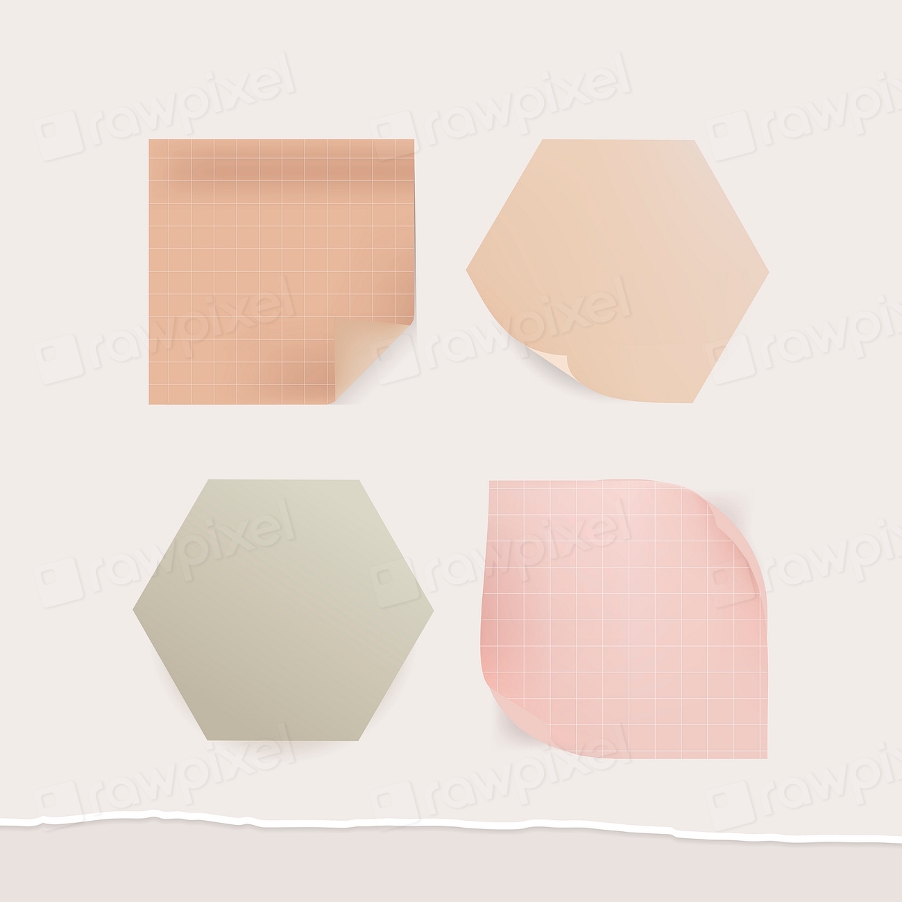 Earth tone sticky note collection | Premium PSD - rawpixel