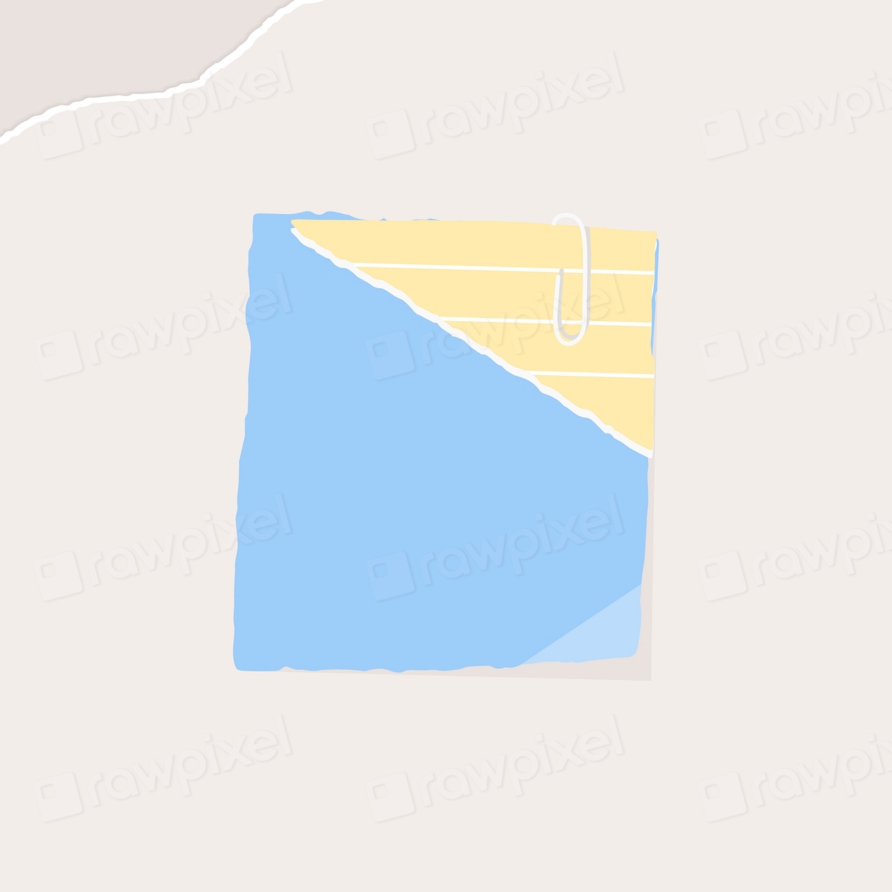 Blue square paper note social | Premium Vector - rawpixel