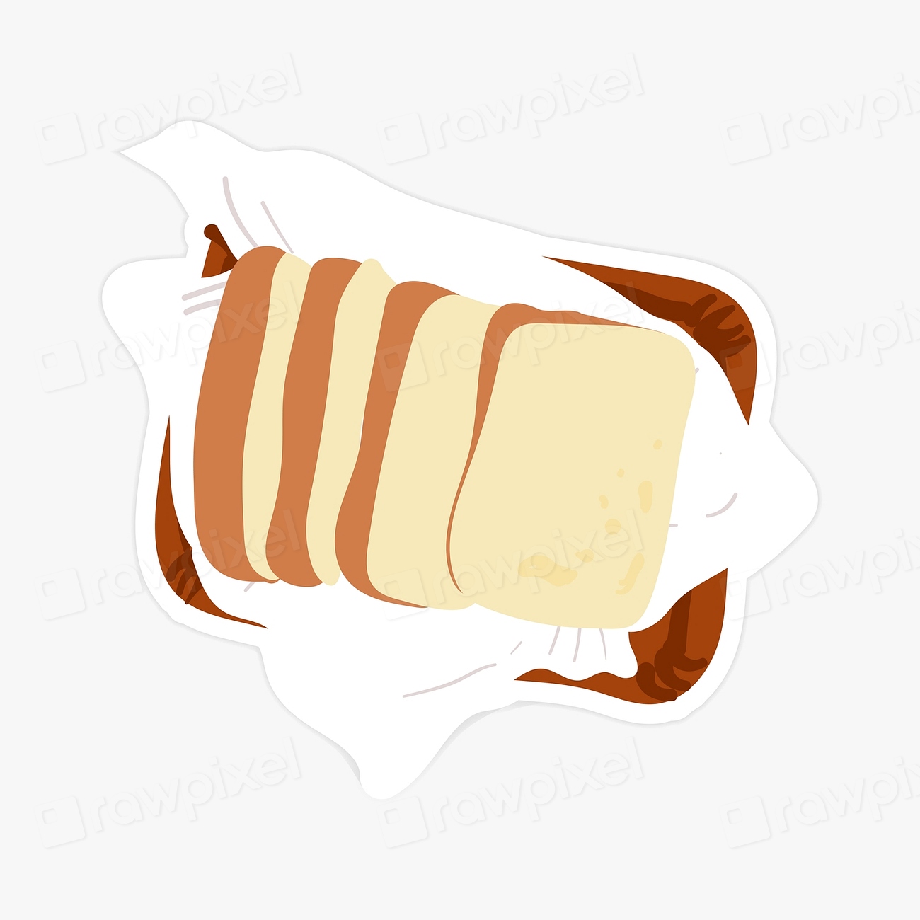 White bread wooden plate vector | Premium Vector - rawpixel